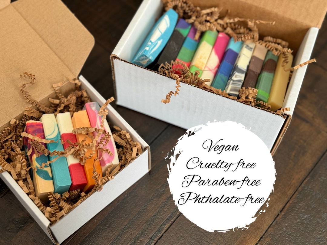 Assorted Soap End Sample Box | Bulk Vegan Cold Process Artisan Soap ...