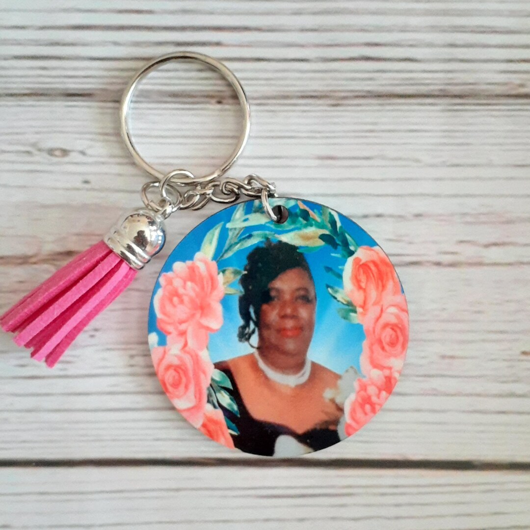 Double Sided Photo Keychain, Custom Photo Keychain, Personalized Photo ...