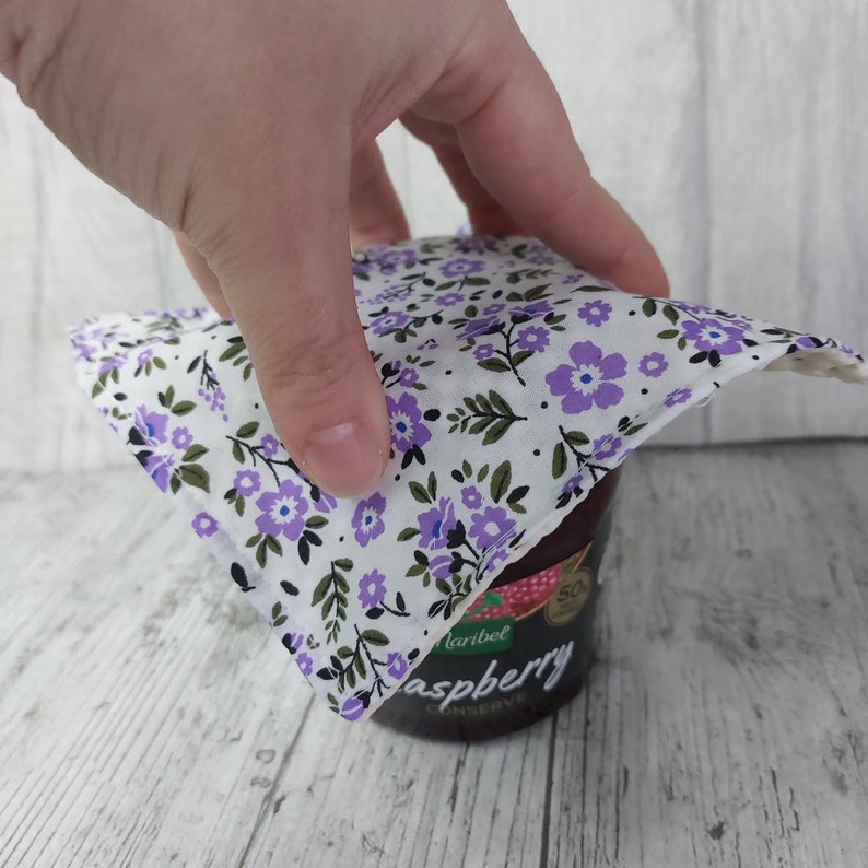 Floral Fabric Jar Opener: Handmade Kitchen Gadget - Bottle Opener ...