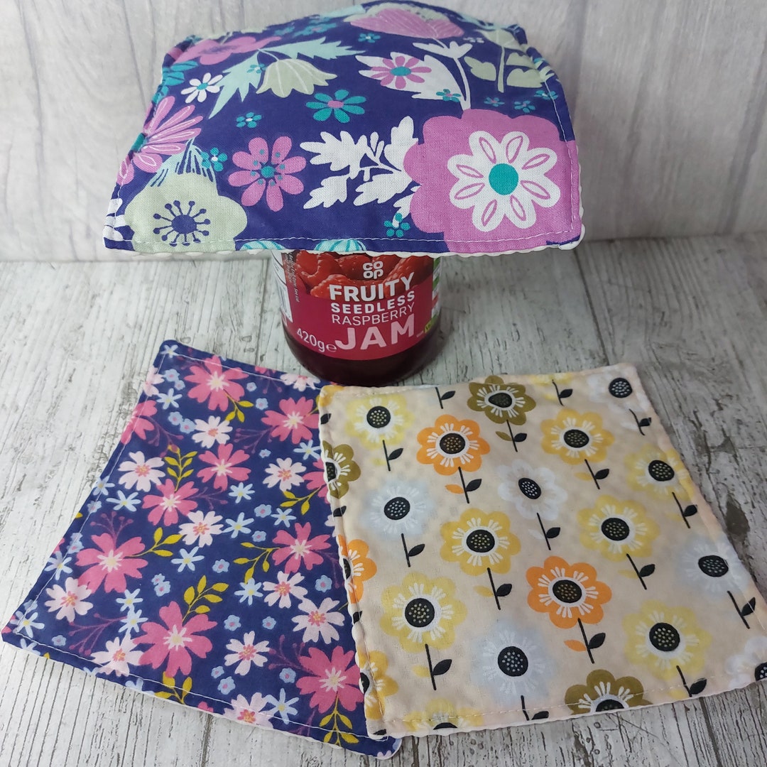 Fabric Jar and Bottle Gripper Opener, Floral Jar Opener, Fabric Jar ...