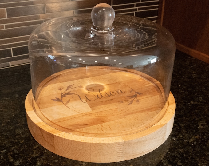 Personalized Cake Stand: A Vintage-inspired Custom Wedding Gift in ...