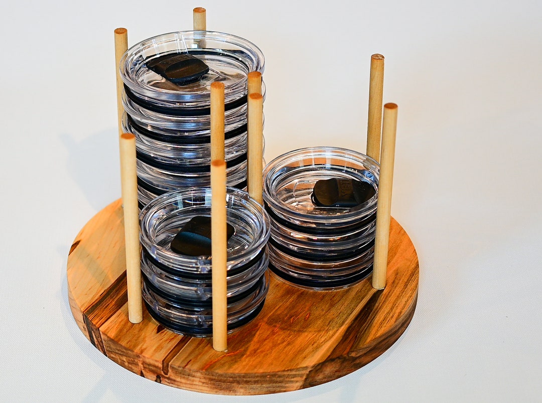 Large Round Ambrosia Maple Yeti Lid Organizer, Yeti Lid Storage, Yeti ...