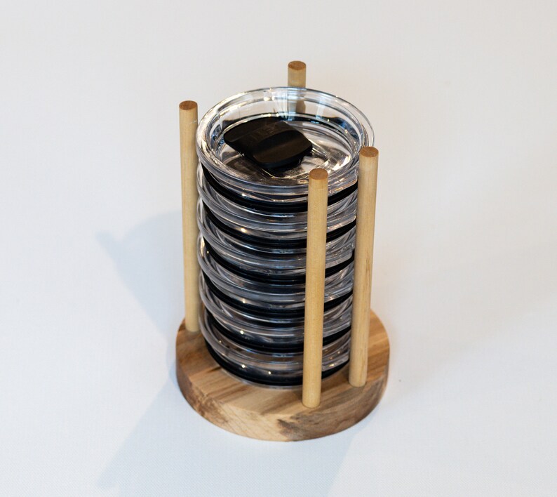 Small Round Ambrosia Maple Yeti Lid Organizer, Yeti Lid Storage ...