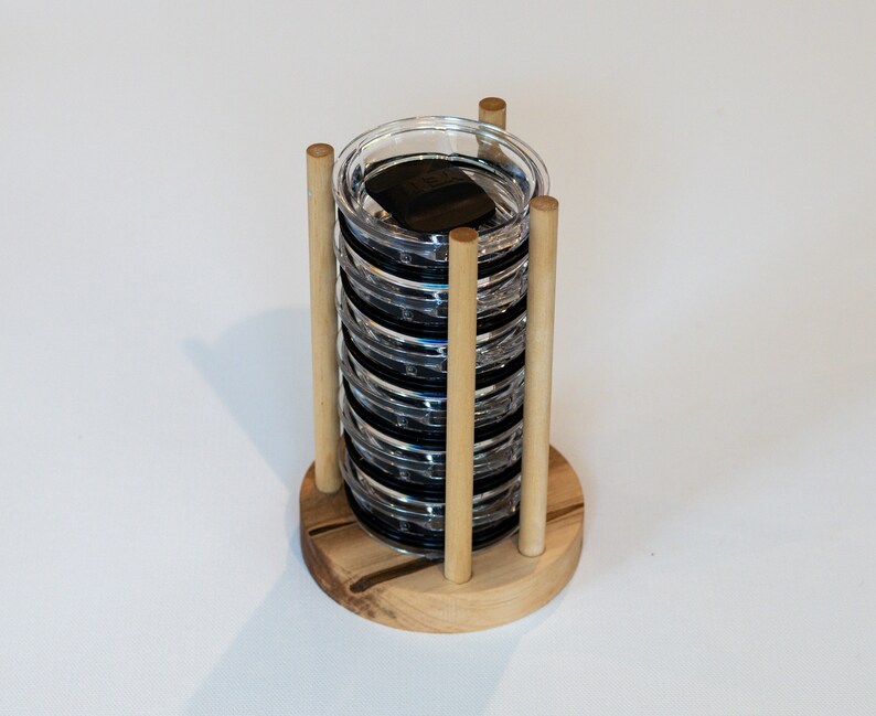 Small Round Ambrosia Maple Yeti Lid Organizer, Yeti Lid Storage ...