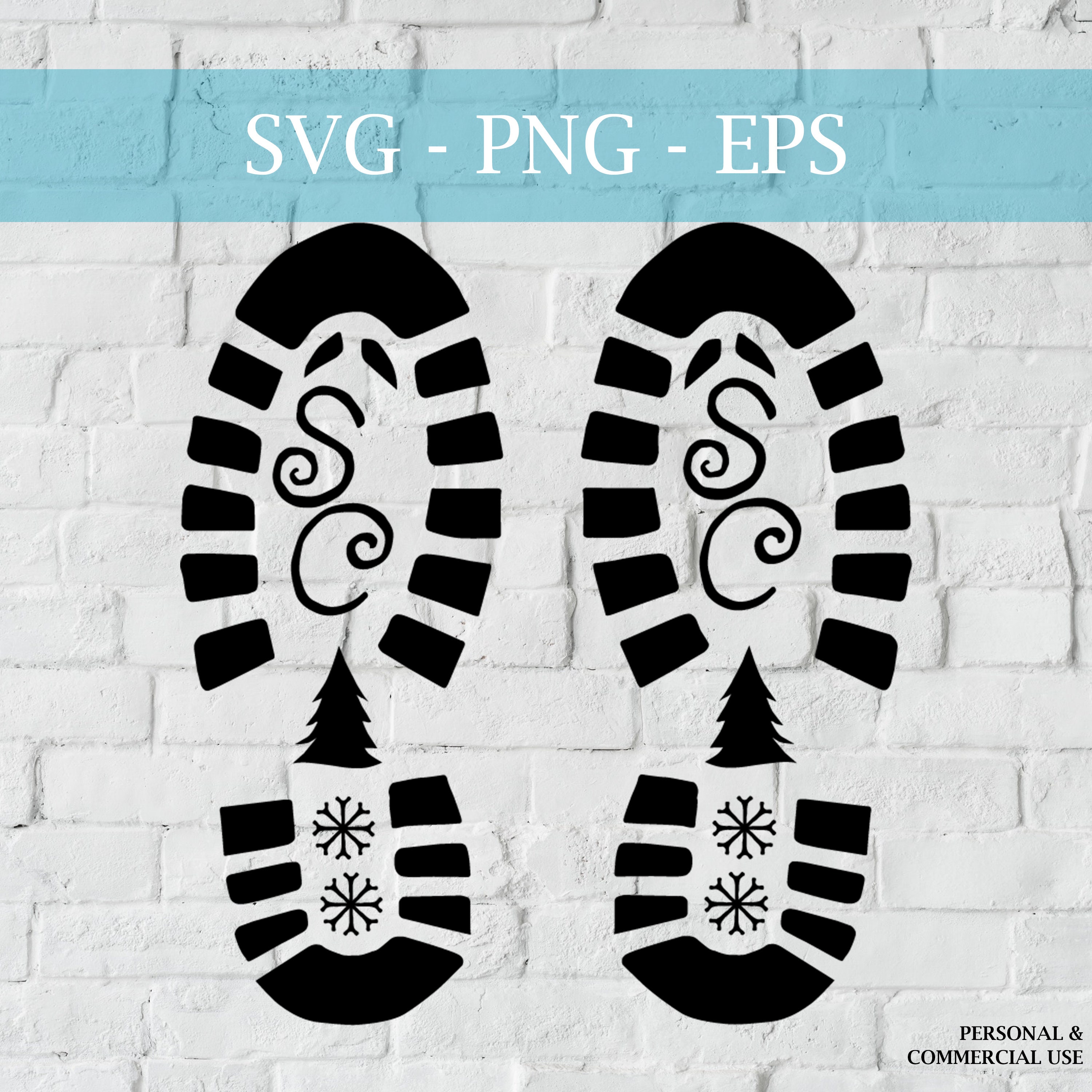 Printable Santa Feet