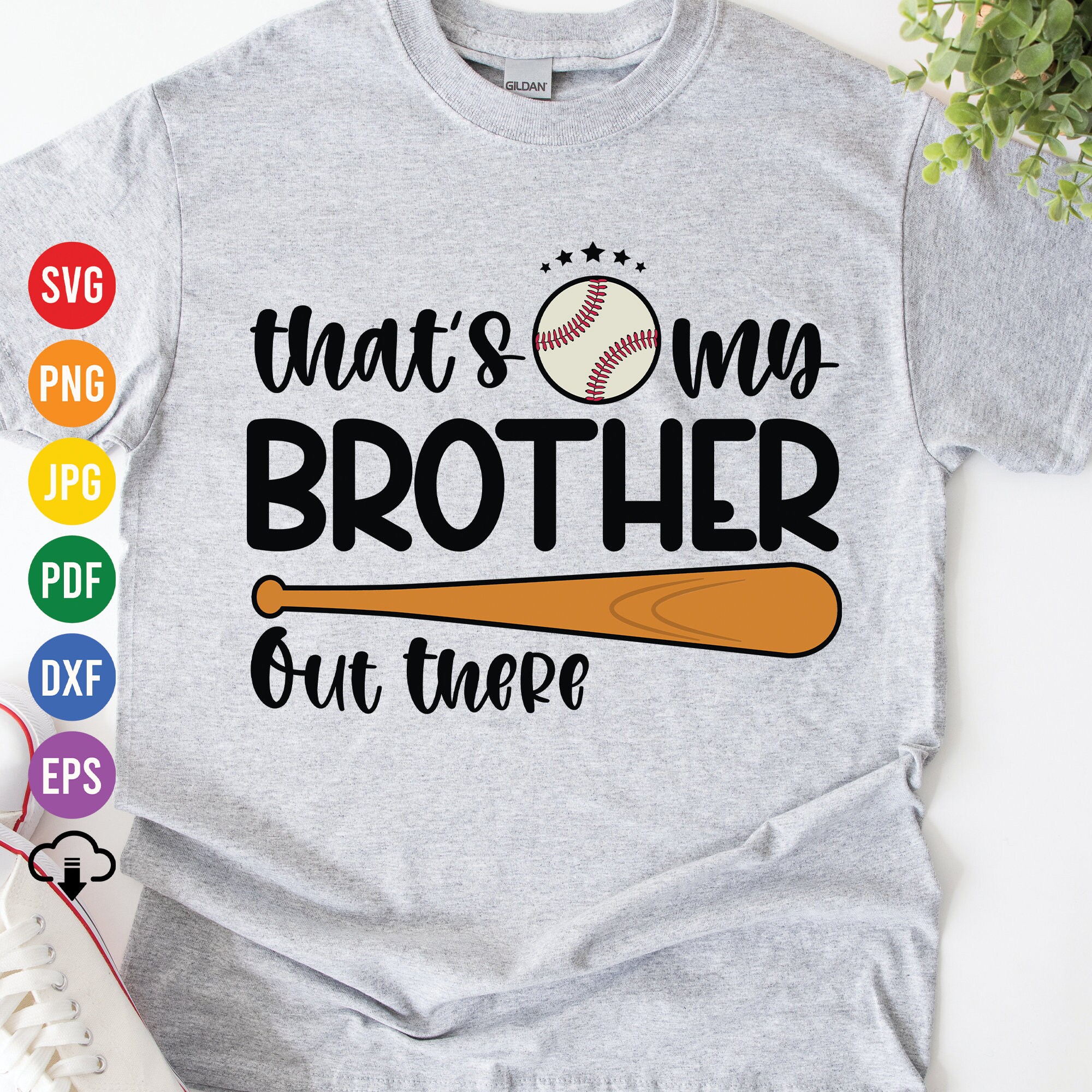 That's My Brother Out There Svg, Baseball Svg, Baseball Brother Shirt ...