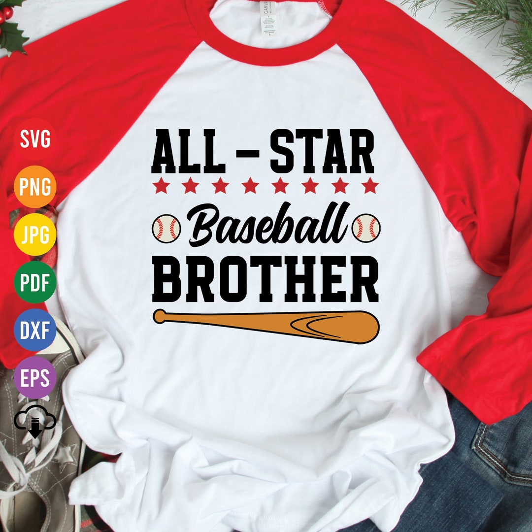 All Stars Baseball Brother SVG: T-shirt Design (digital Download) - Etsy