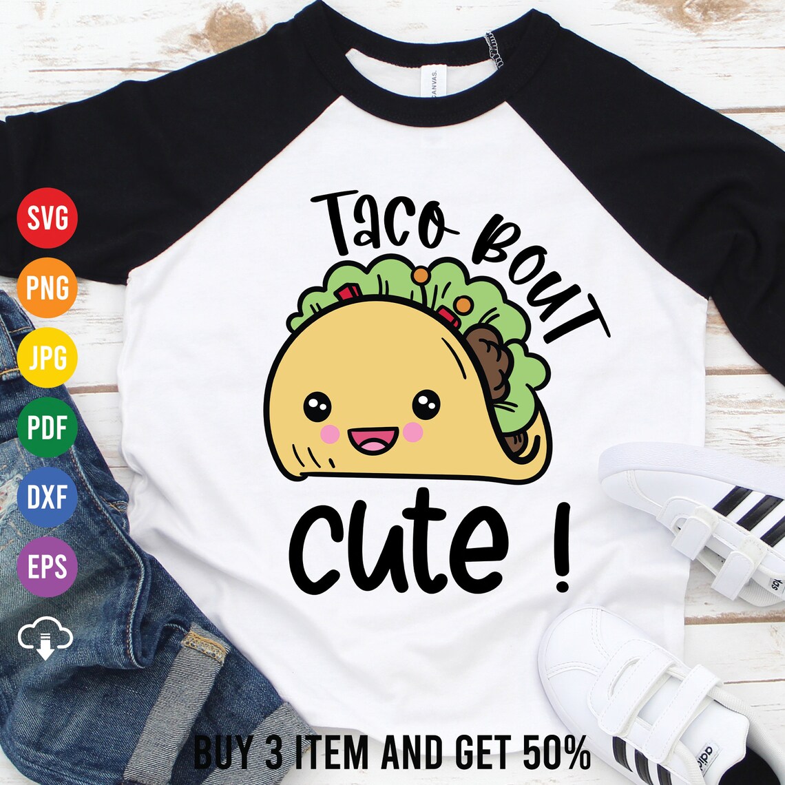 Taco Bout Cute Svg Mexican Food Svg Cute Taco Shirt Svg - Etsy