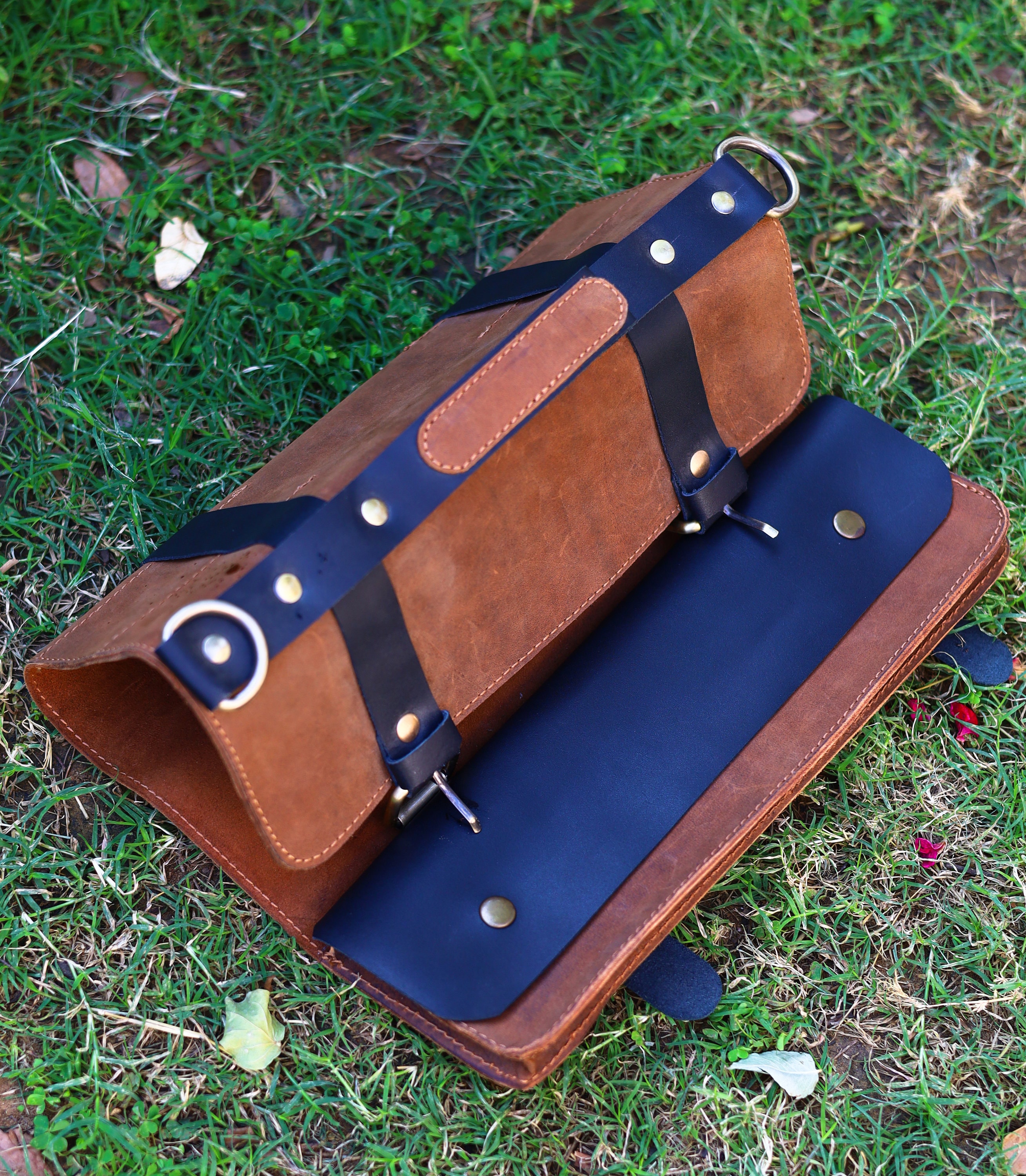 Handmade Leather Tool Bag Roll | Best for Gifts for Men, Leather Tool ...