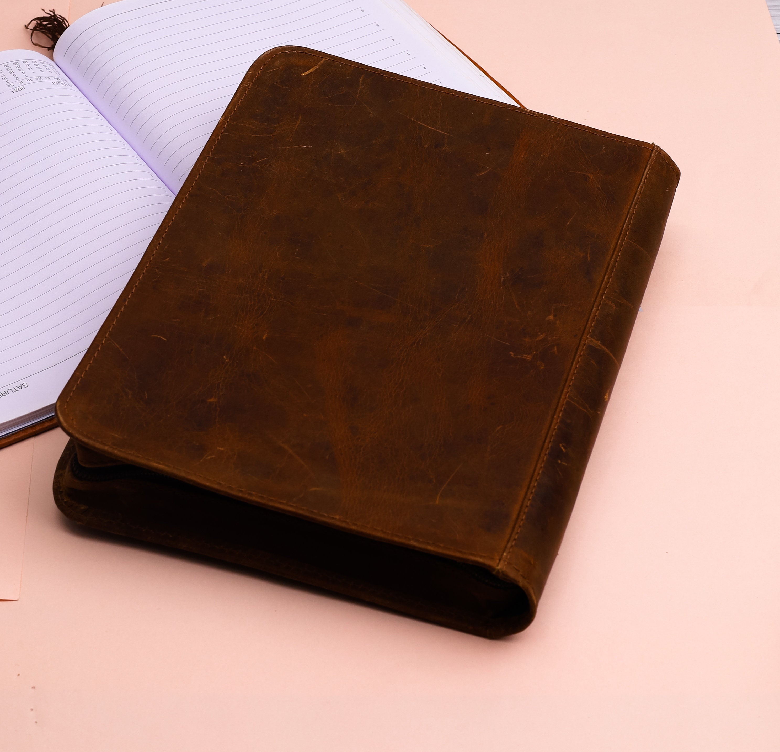 Personalized Handcrafted Leather Big Book Cover Sleeve Bible Cover ...