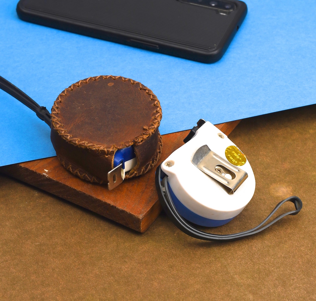 Leather Tape Measure Holder Tailoring Accessories | Measuring Tape in a ...