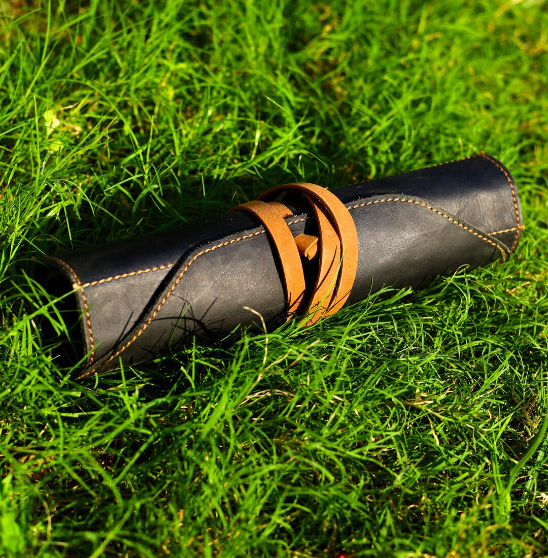 Leather Tool Bag Roll | Best for Gifts for Men, Leather Tool Bag ...