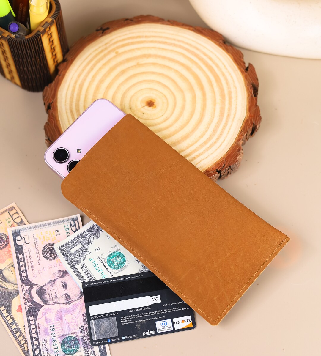 Custom Western Leather Phone Case Holder for iPhone - Handmade ...
