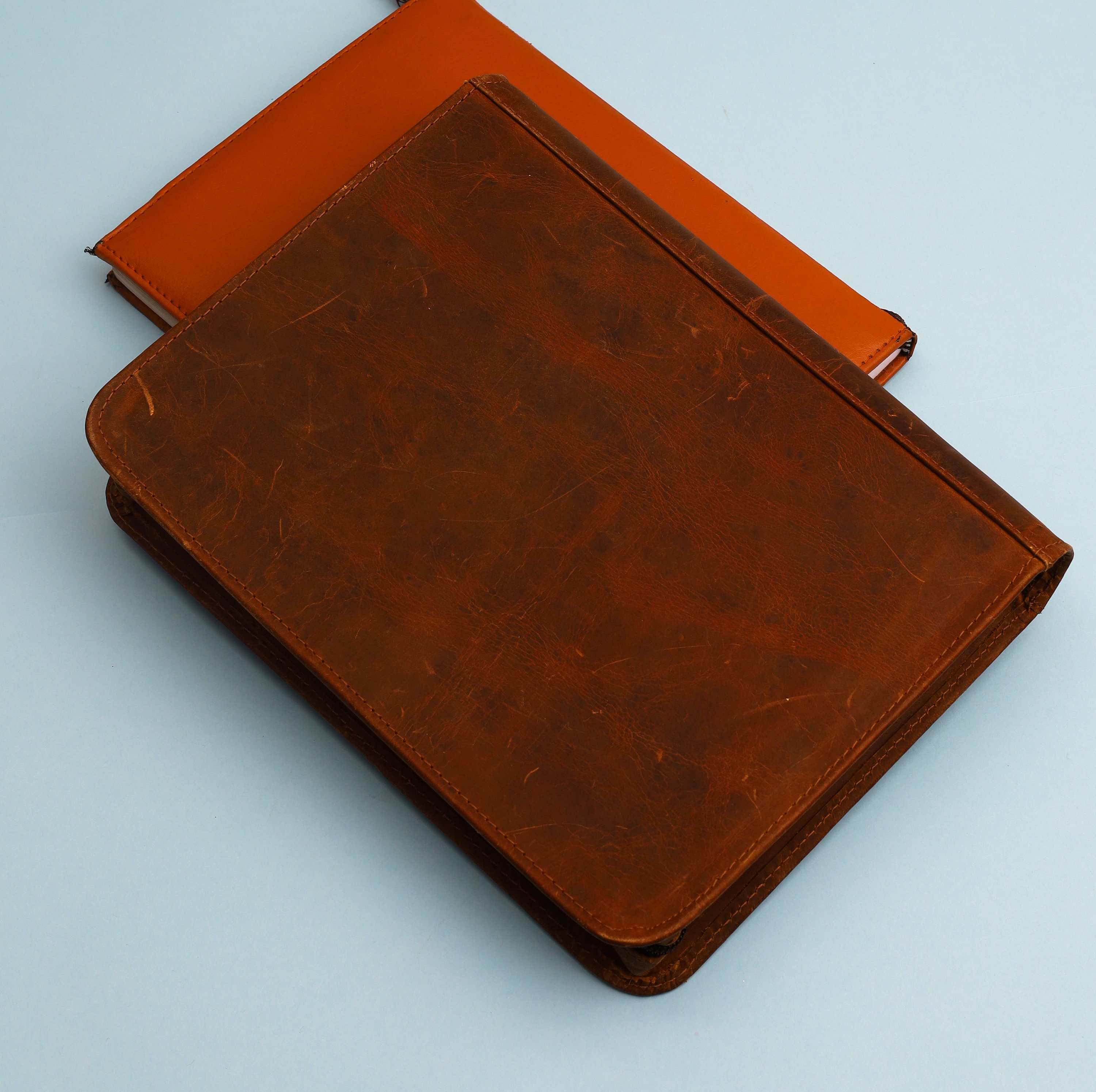 Personalized Handcrafted Leather Big Book Cover Sleeve Bible Cover ...