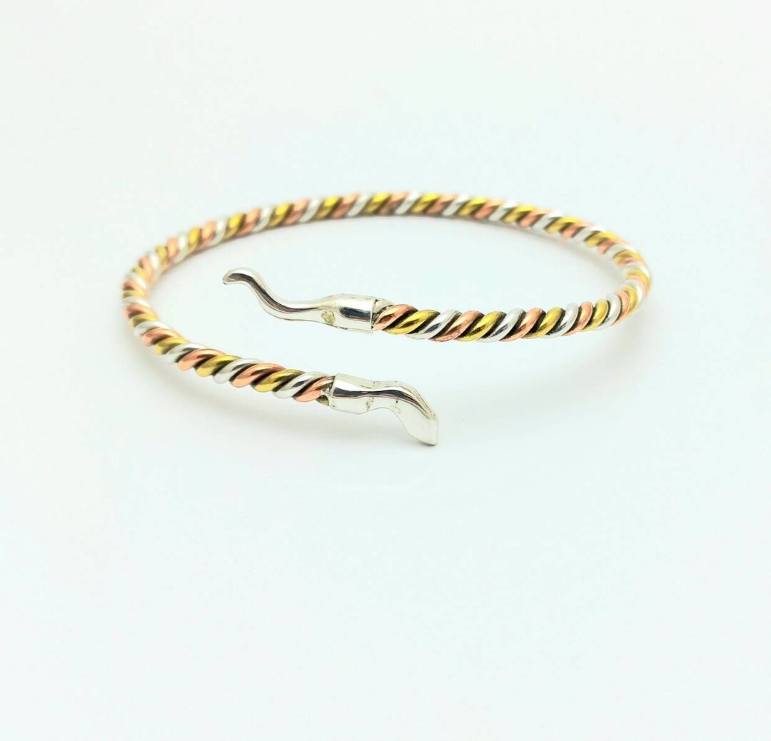 Snake Bangle, 3 Metal Astrological, Kriya Bangle, Yogananda Bangle ...