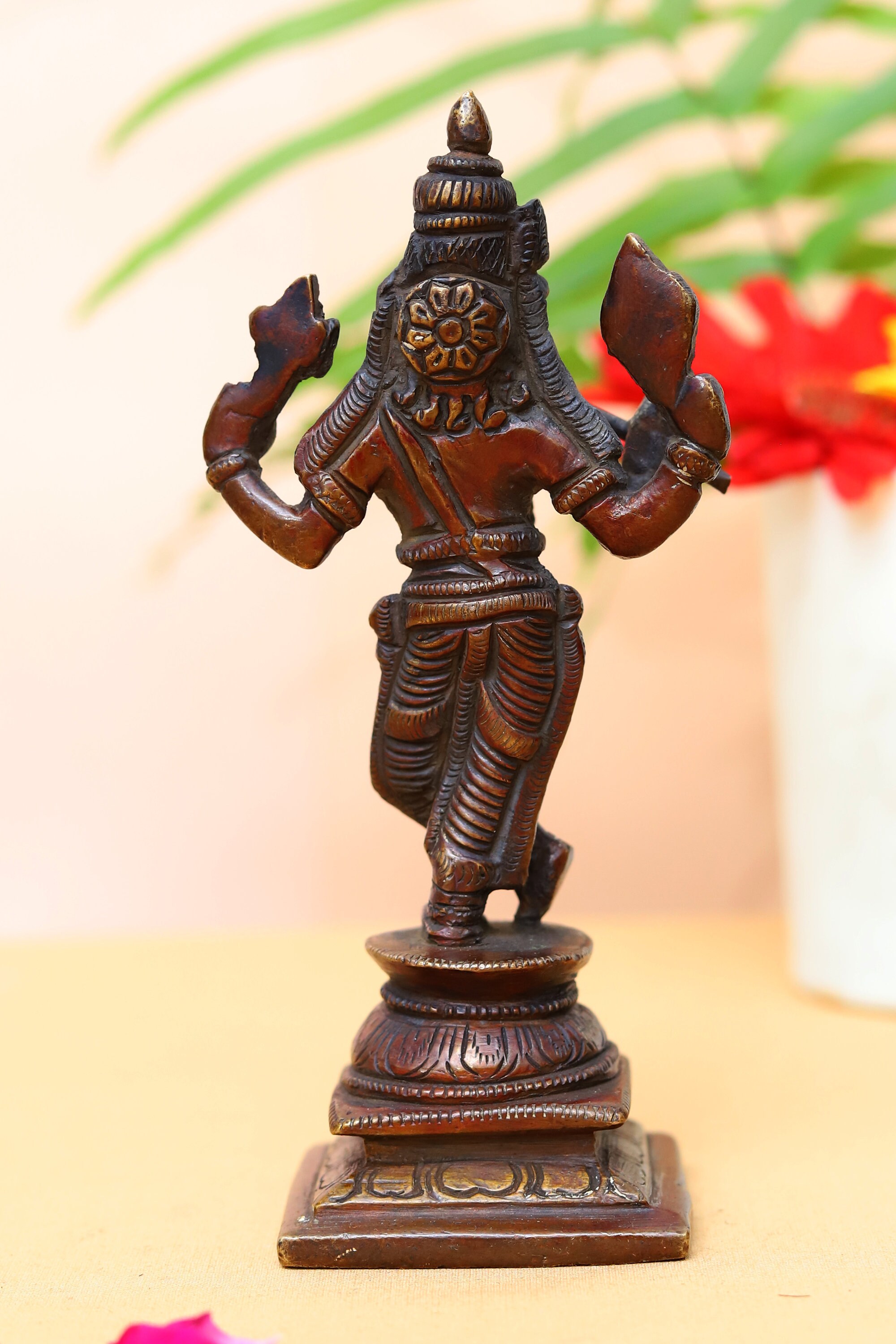 Lord Krishna Statue 14 CM Small Krishna in Brass Krishna - Etsy