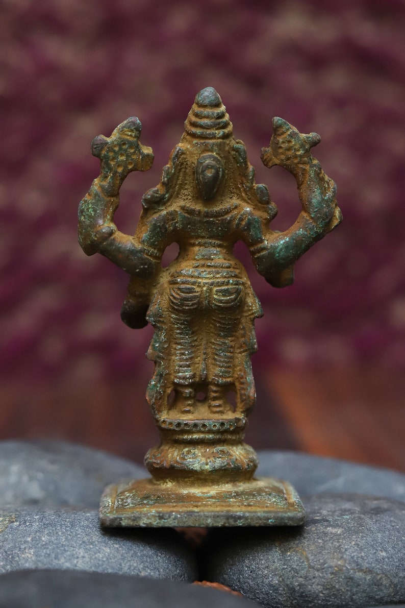 Vishnu Statue Antique Lord Vishnu Idol Early 90s Vishnu - Etsy Australia