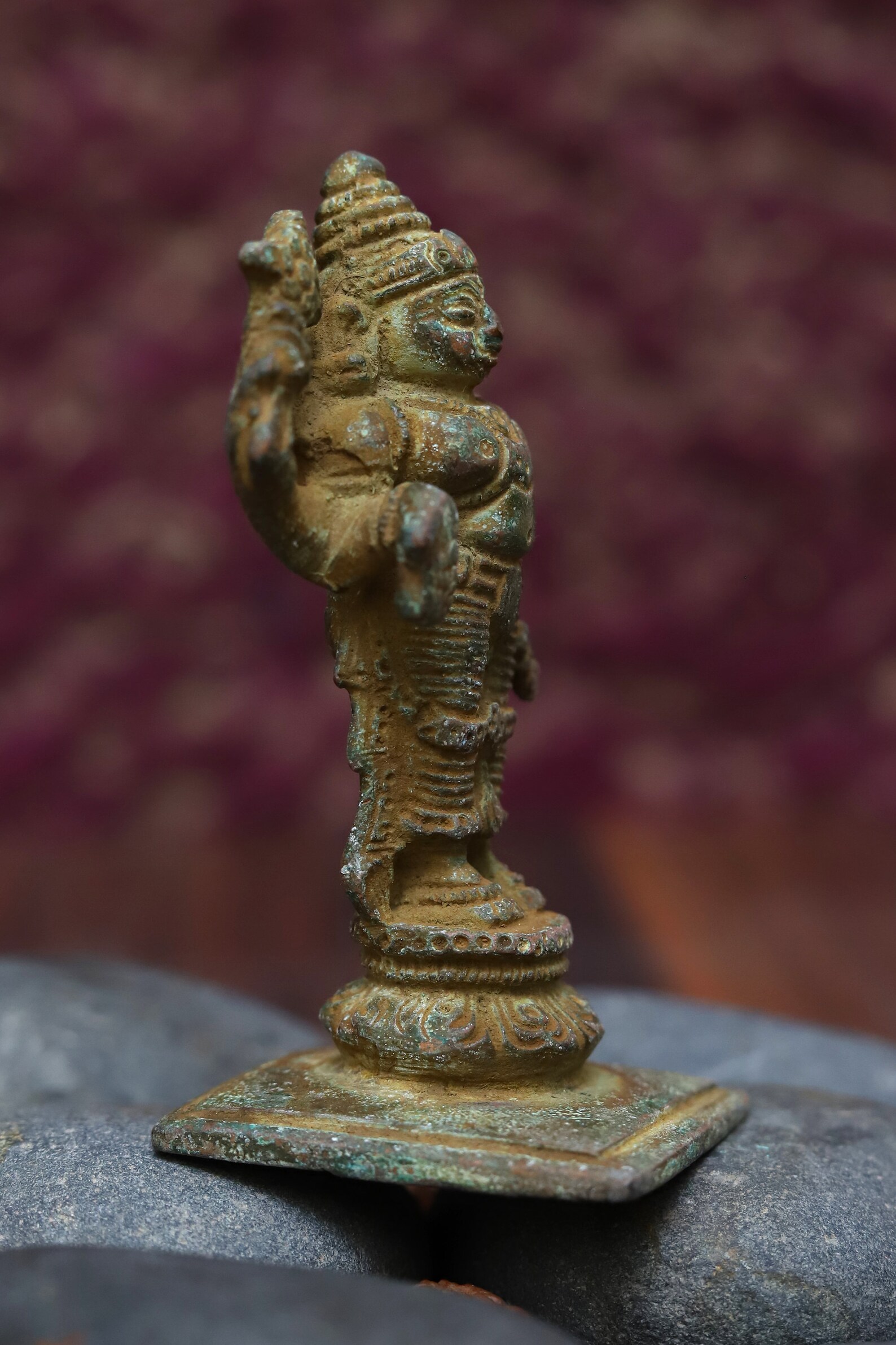 Vishnu Statue Antique Lord Vishnu Idol Early 90s Vishnu - Etsy