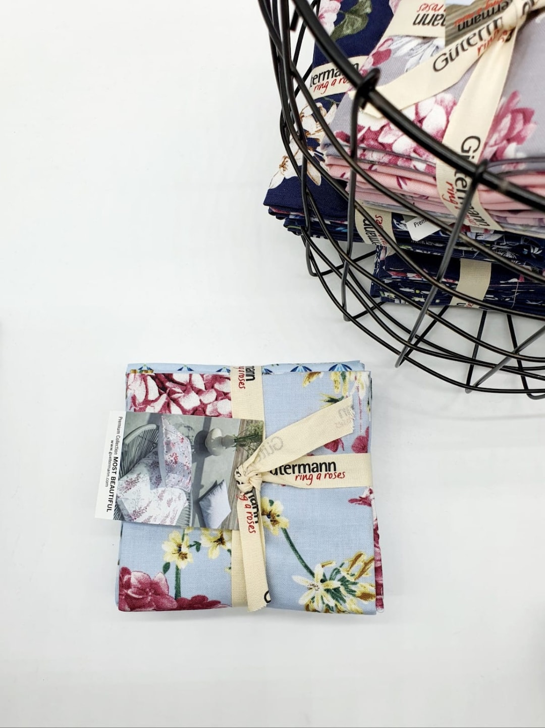 Gütermann Most Beautiful Fabric Blanks Light Blue - Etsy