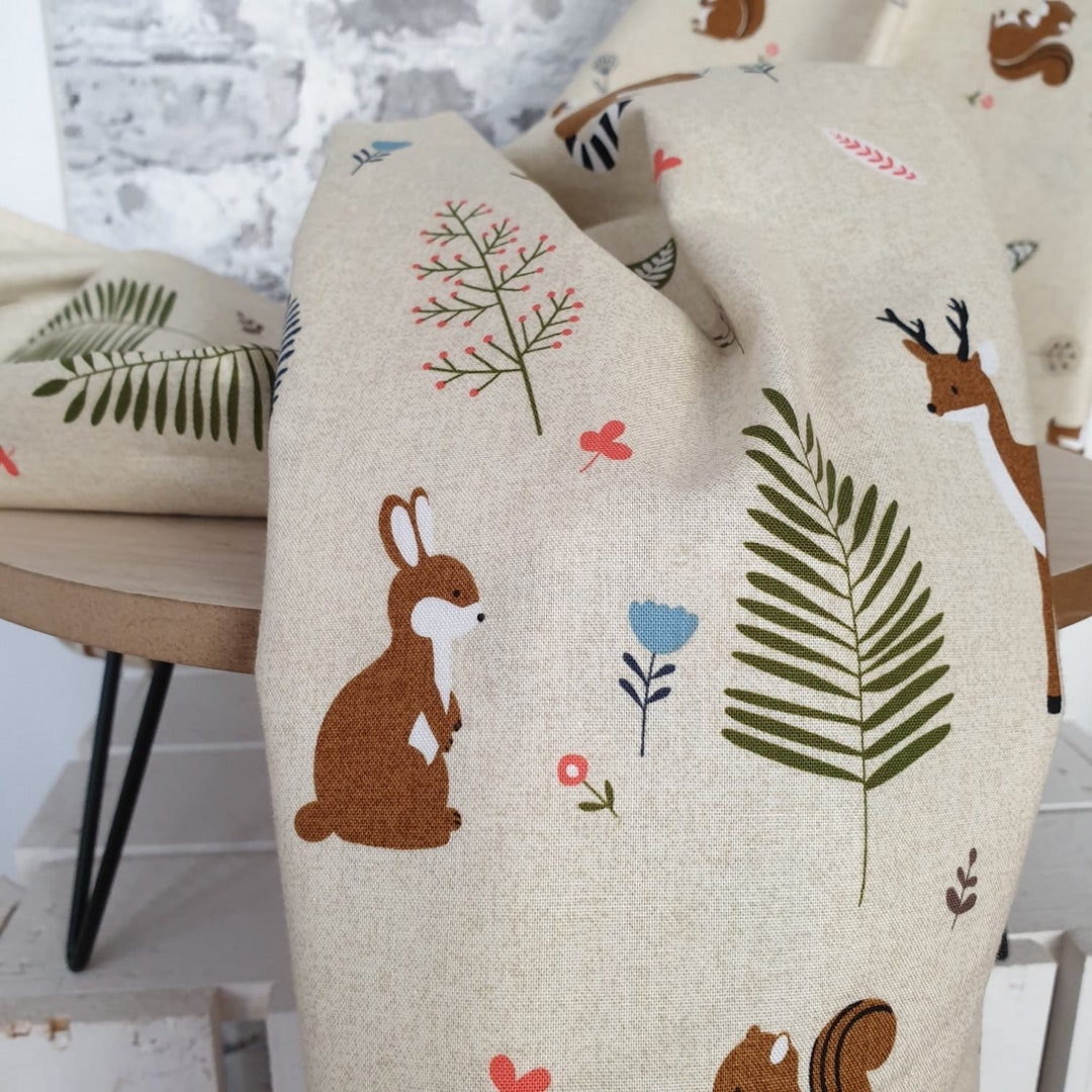 Michael Miller Cotton Fabric Critter Tails Animals - Etsy