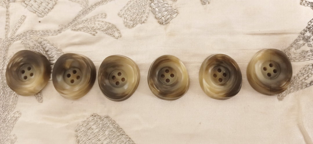 Genuine Hand Shaped Antique Horn Buttons - Etsy