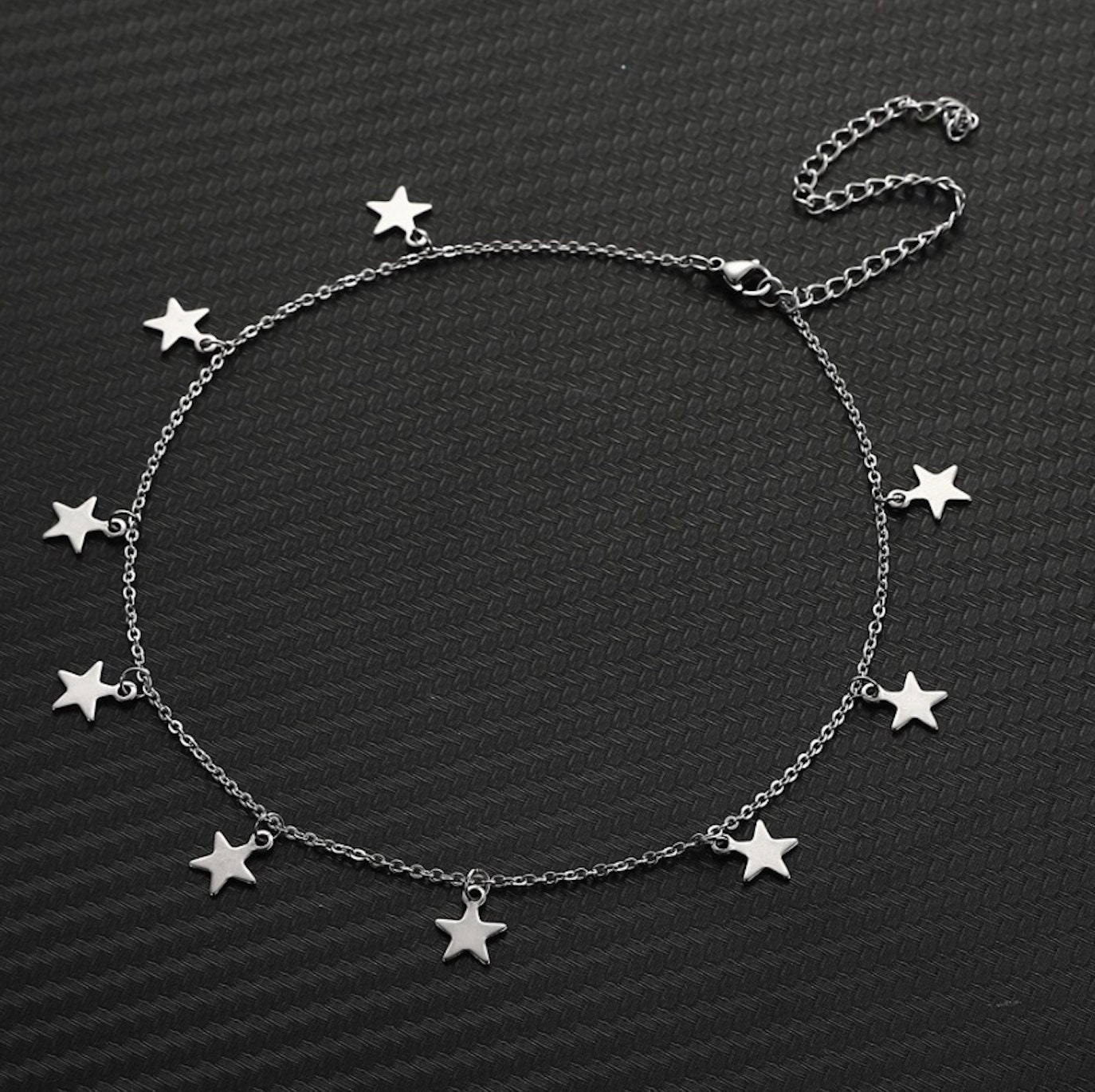 Star Anklet Star Ankle Bracelet Silver Anklet Boho Anklet | Etsy