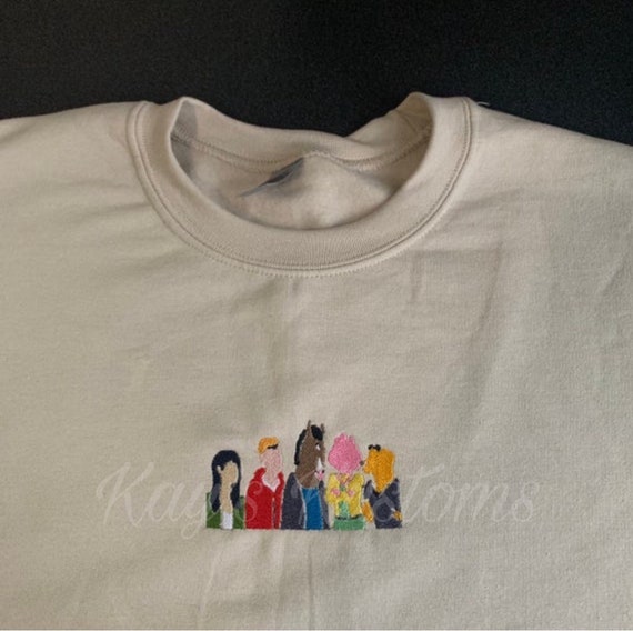 Bojack Horseman Embroidered Crewneck Sweater | Etsy Canada