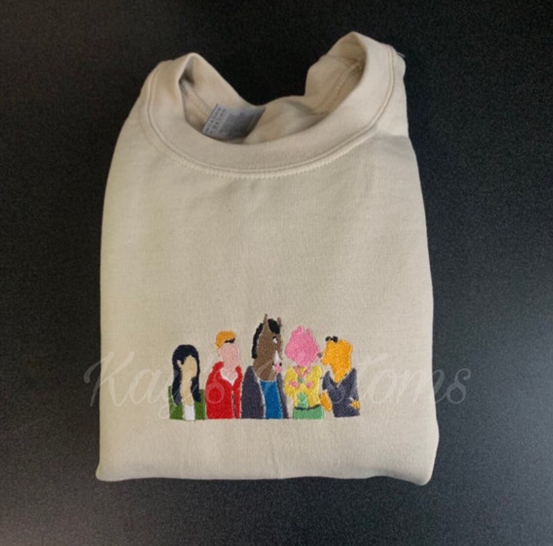 Bojack Horseman Embroidered Crewneck Sweater - Etsy Canada