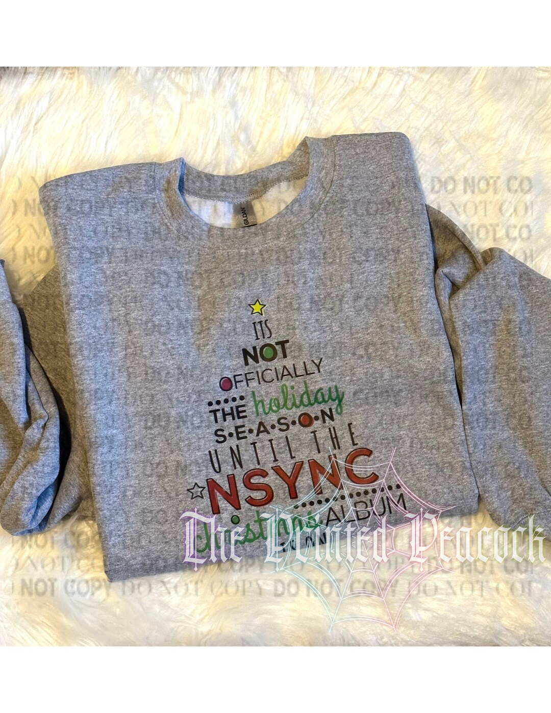 NSYNC Happy Holidays Crew, Merry Christmas, Music Graphic Crewneck ...