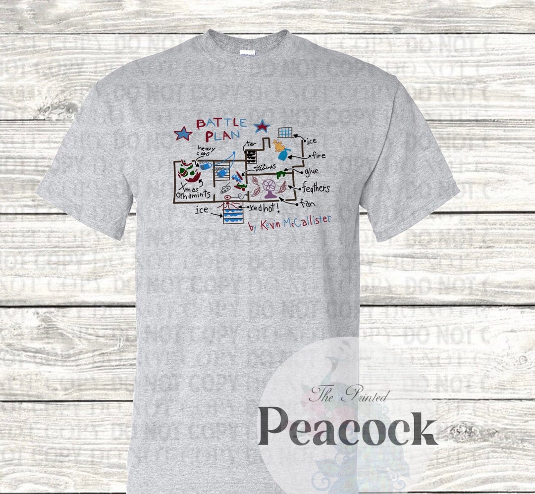 Kevins Battle Plan, Kevin Shirt, Home Alone, Sublimation, Home Alone ...