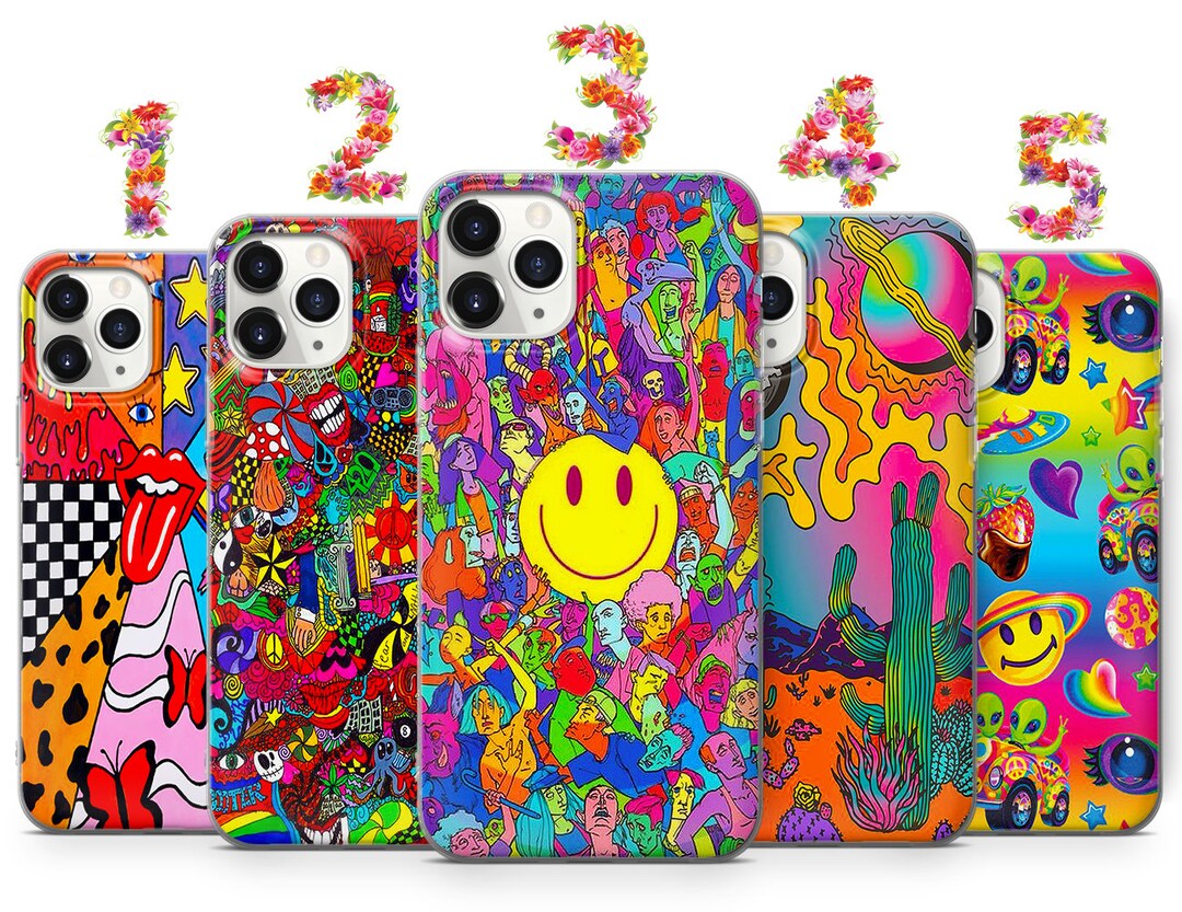 Hippy Phone Case for iPhone 14 13 12 11 Xr Xs X Samsung S23 - Etsy UK
