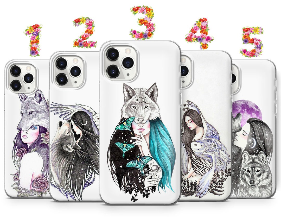 Wolf Phone Case for Iphone 14 13 12 11 Xr Xs X Samsung S23 S22 - Etsy