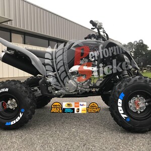 Sport Quad Tire Lettering 700R ATV Tyre Lettering Permanent Sticker Set ...