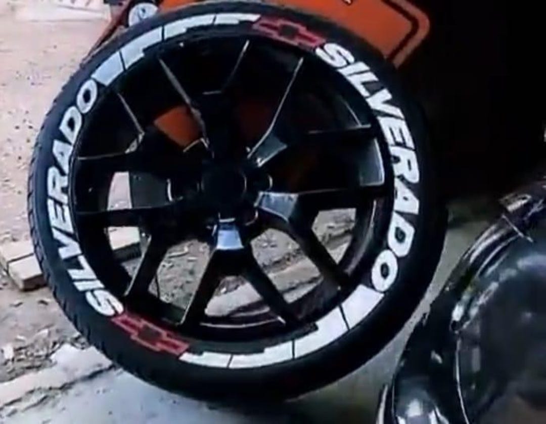 Tire Lettering Silverado Tyre Lettering Universal Tyre Decal Stickers ...