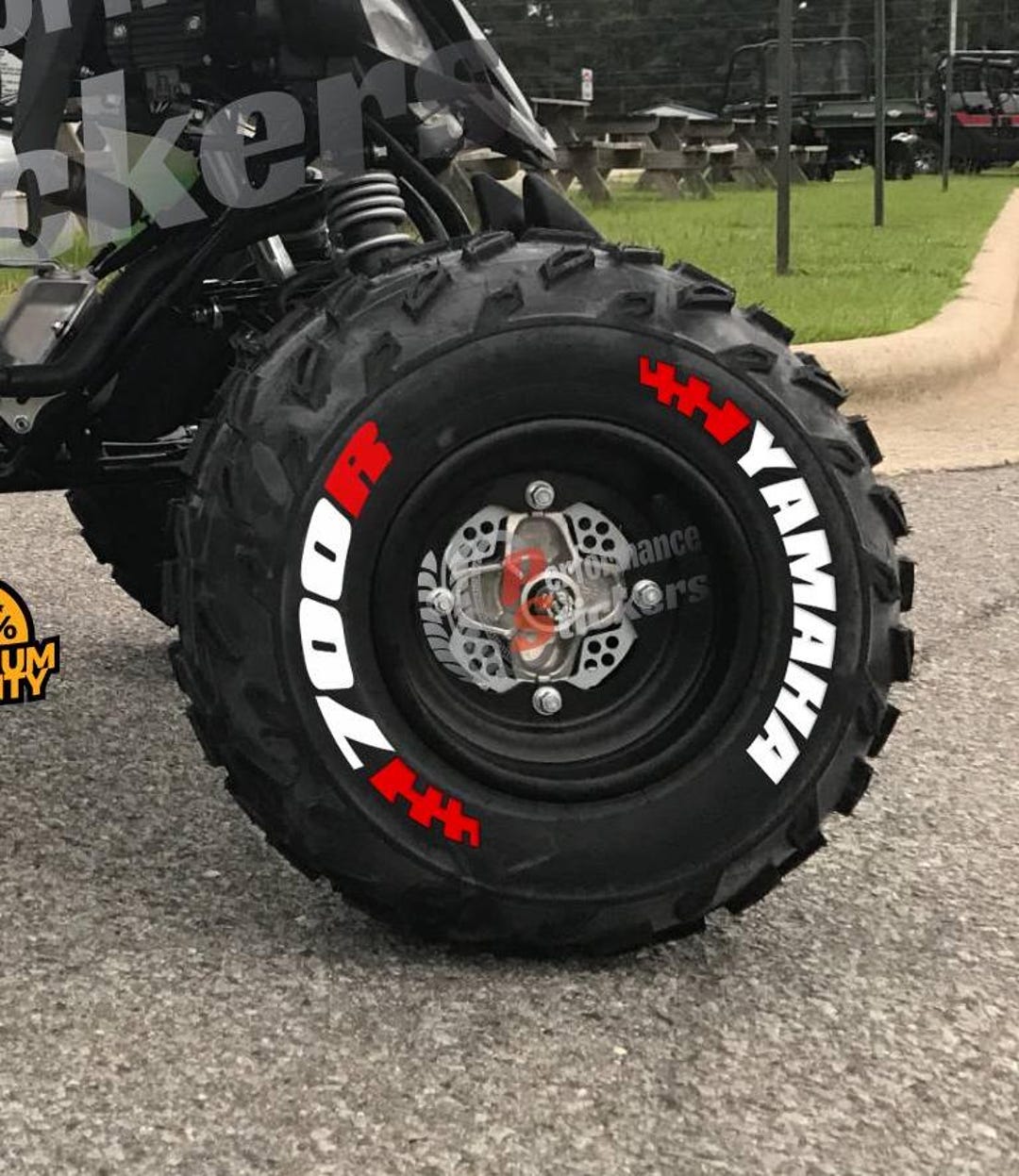 Sport Quad Tire Lettering 700R ATV Tyre Lettering Permanent Sticker Set ...