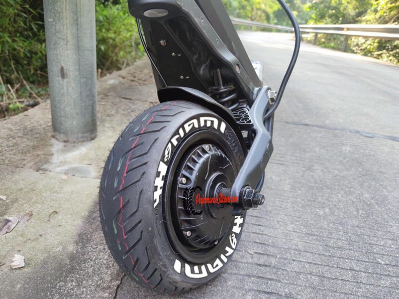 Electric SCOOTER Customized Tire Lettering Custom Wording Tyre Letter ...