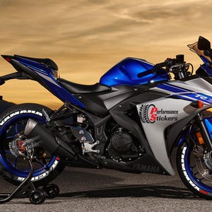 Motorcycle Tire Lettering RACING Tyre Lettering Permanent Stickers ...