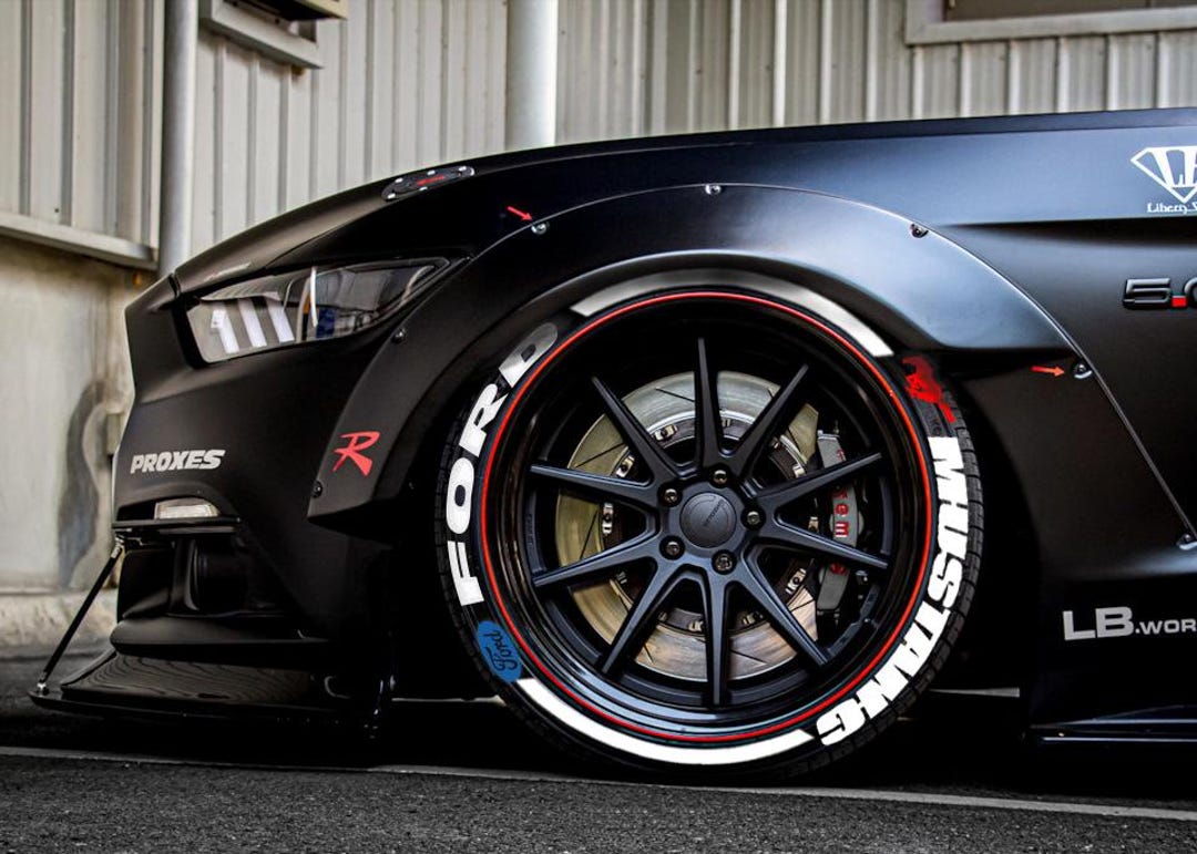 Tire Lettering Fits FORD MUSTANG Tyre Lettering Universal Tyre Decal ...
