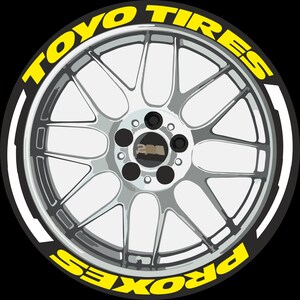 Tire Lettering TOYO Tires Tyre Lettering Tyre Decal Stickers Pneu ...
