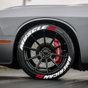 Tire Lettering American MUSCLE Tyre Lettering Tyre Decal Stickers All ...