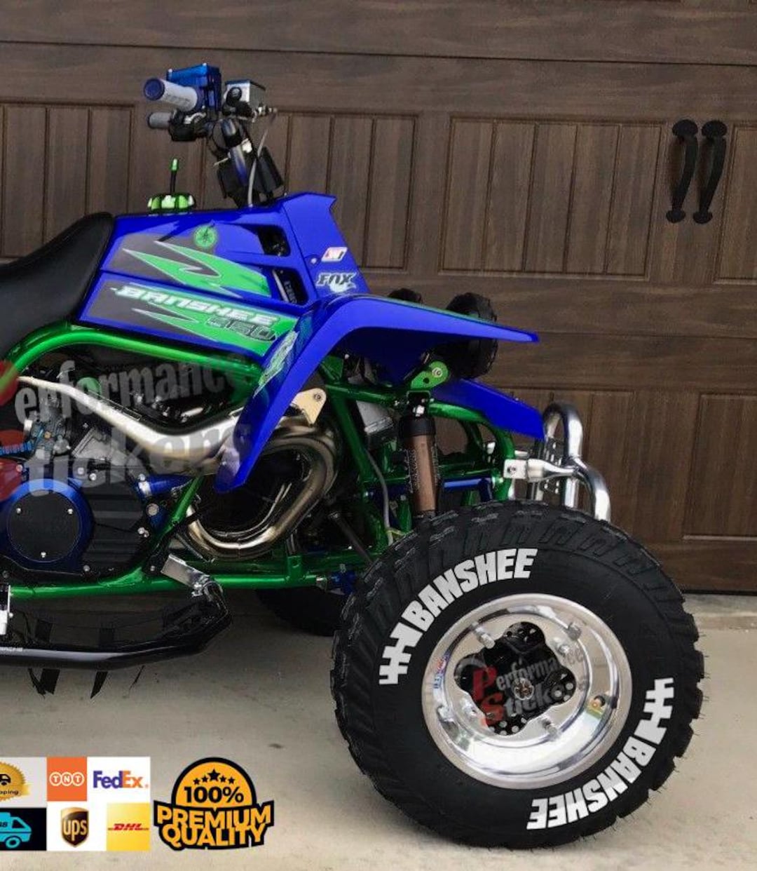 Tire Lettering Fits BANSHEE Sport ATV Tyre Lettering Quad Permanent ...