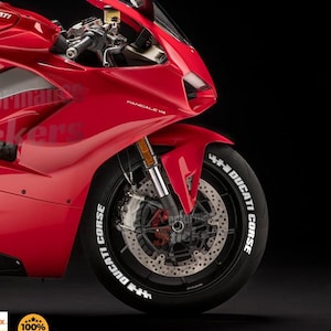 Motorcycle Tire Lettering Ducati CORSE Tyre Lettering Permanent Tyre ...