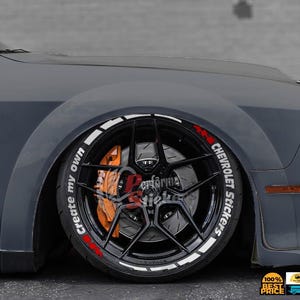 Tire Lettering CHEVROLET CUSTOM Wording Create Your Own Tyre Decal ...