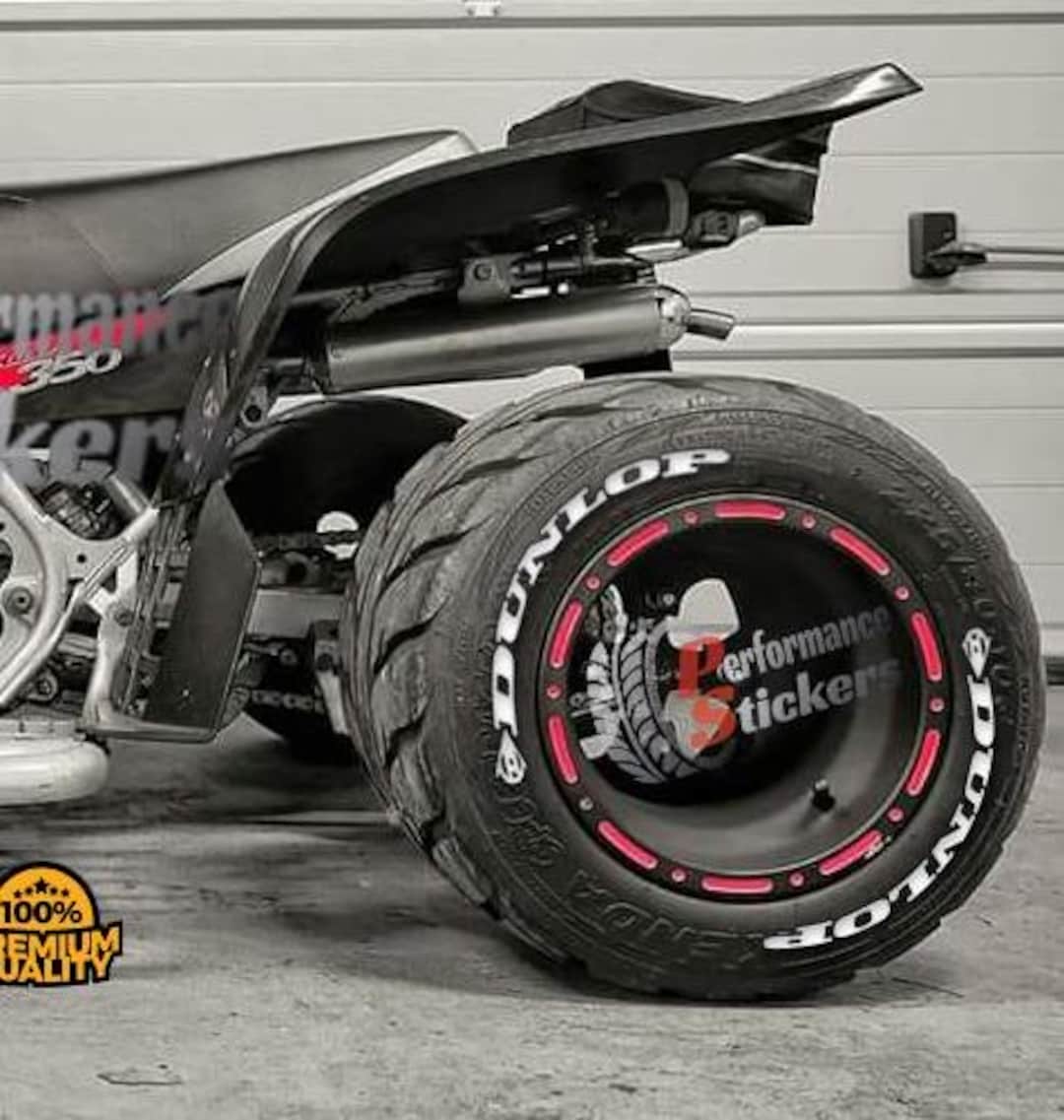 Motorcycle Tire Lettering DUNLOP Tyre Lettering Permanent Stickers ...