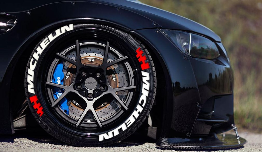 Michelin Tire Lettering Tyre Lettering Universal Tyre Decal Stickers ...