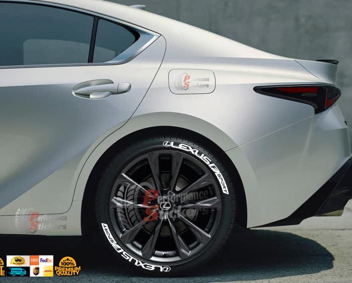 Tire Lettering for LEXUS F SPORT Tyre Lettering Universal Stickers fast ...