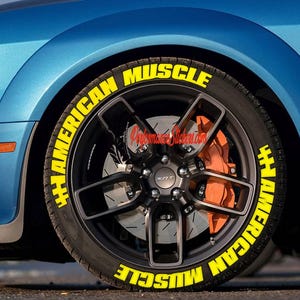 Tire Lettering American MUSCLE Tyre Lettering Tyre Decal Stickers All ...