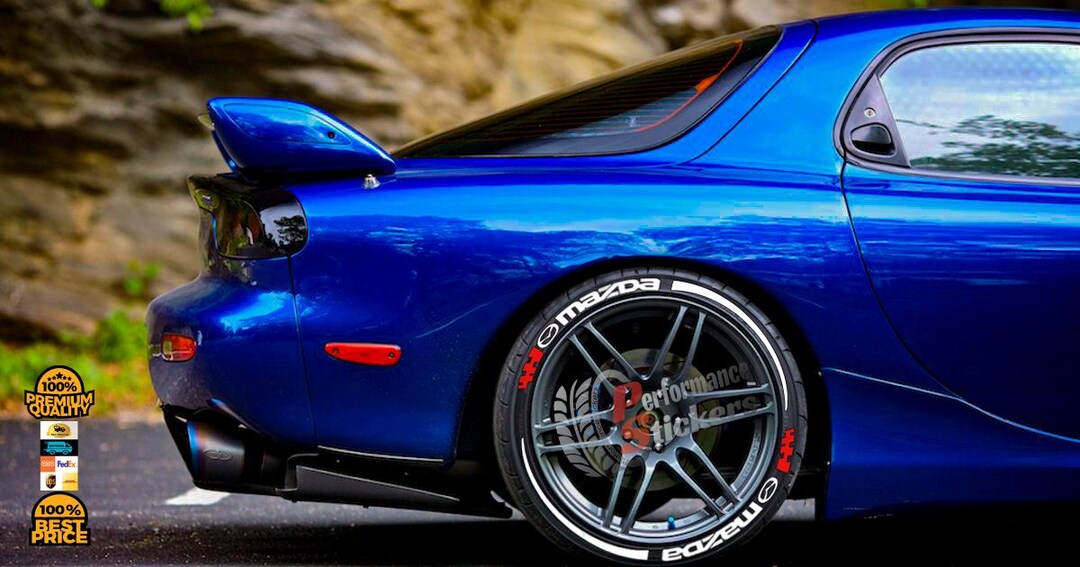 Tire Lettering for MAZDA Tyre Lettering Universal Tyre Decal Stickers ...