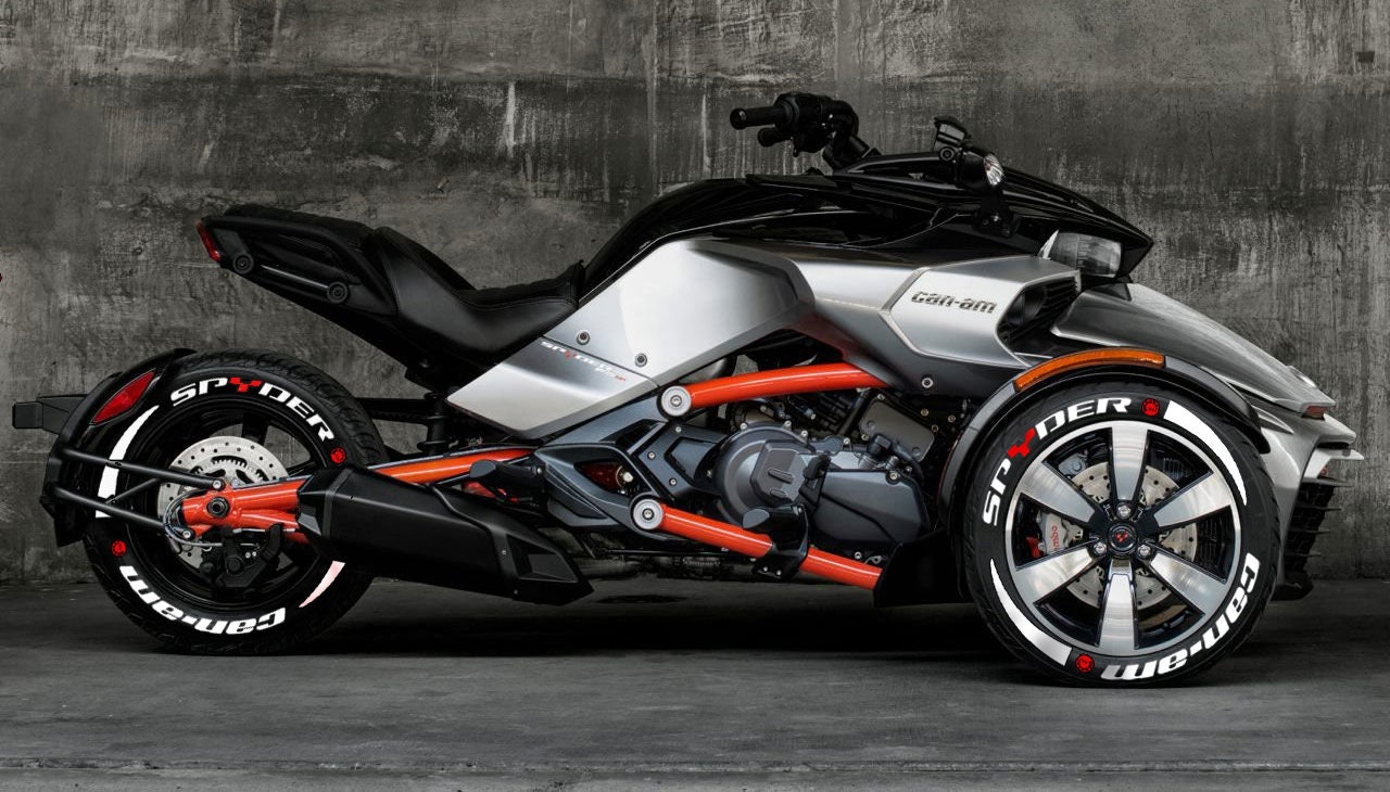 Tire Lettering Permanent SPYDER Can-am Raised Tyre Sticker Fits ...