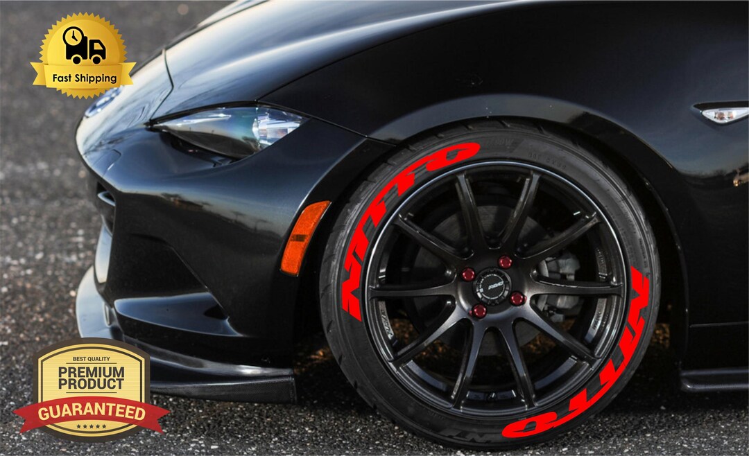 Nitto Tire Lettering Tyre Lettering Universal Tyre Decal Stickers Pneu ...